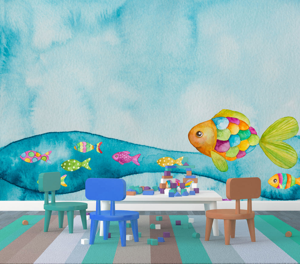 Fish Tails - Full Wall Mural – Pro Art - Factory Direct