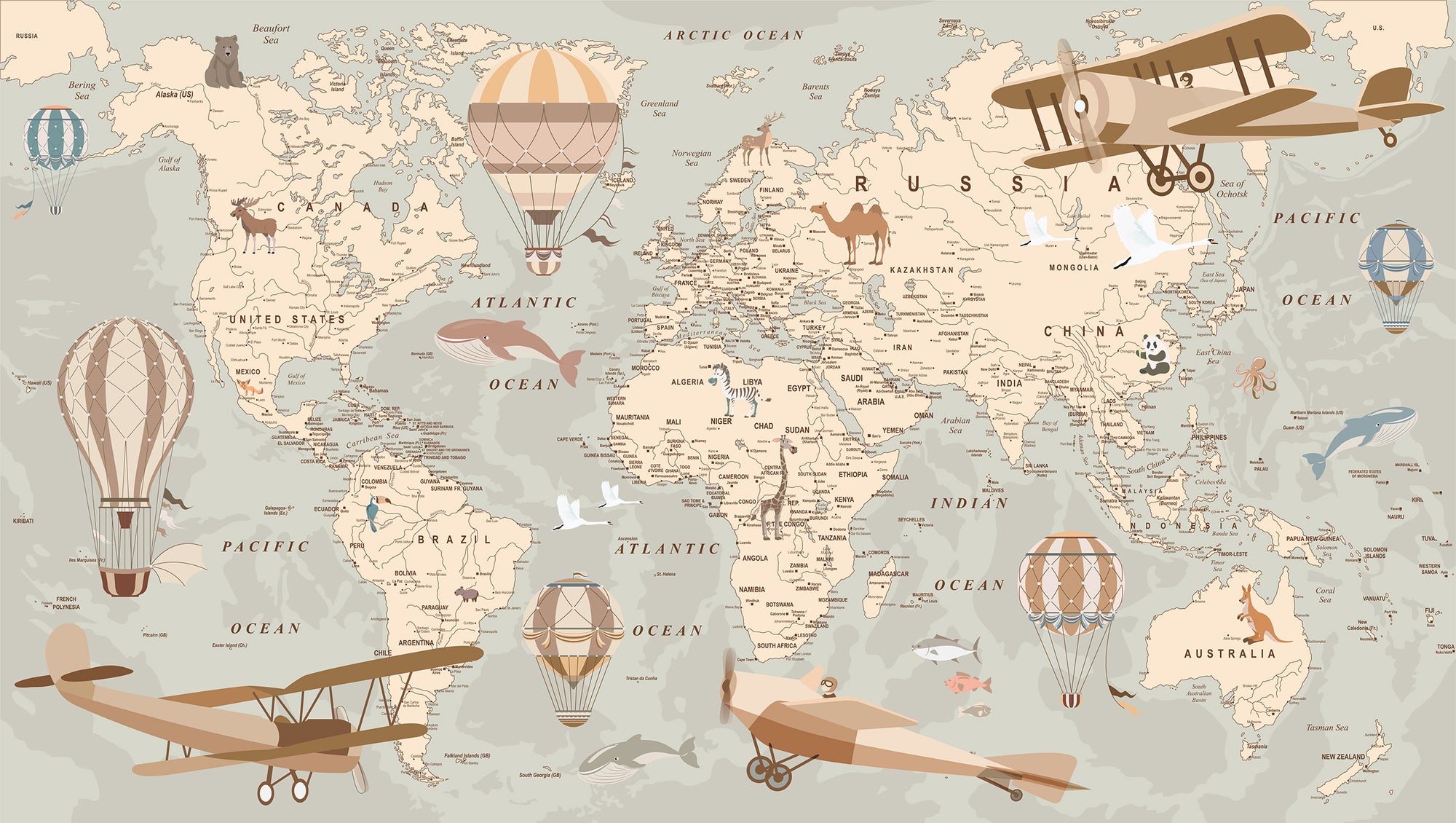 World Map – Pro Art - Factory Direct